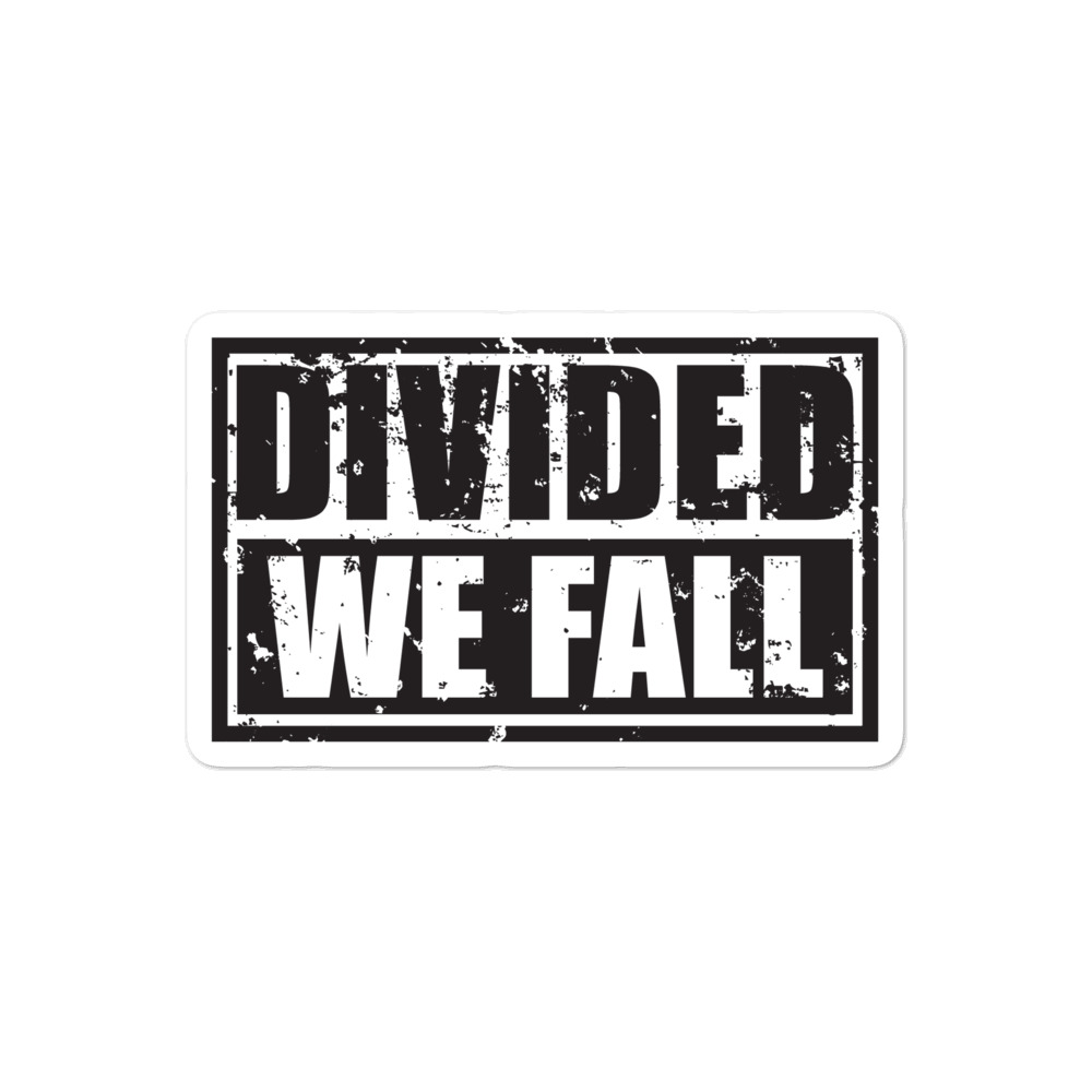 Divided We Fall Sticker - T-shirts of Oz